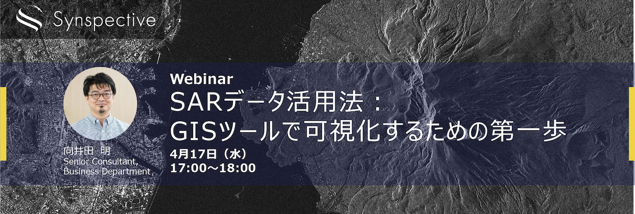 Synspective Webinar Series/SARデータ活用法：GISツールで可視化するための第一歩 - Synspective-JP