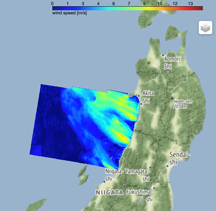 Use Case of Offshore Wind Speed Measurement with SAR Imagery - Synspective